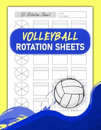 Volleyball Rotation Sheets: Amazon.co.uk: Editions, Mekkirotationvolley ...