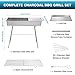 IRONWALLS Portable Charcoal Grills, L 32” x W 8” x H 31” Stainless Steel Folding Yakitori Grill ...