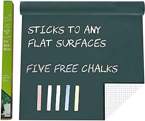Parssufy Green Board (45X200Cm) Wall Sticker Removable Decal Chalkboard ...