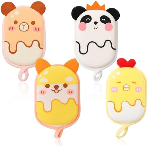 Amazon.com: 4 Pack Bath Sponge for Kids and Baby, Bath Loofah Sponge ...