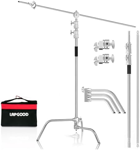 Amazon.com: NEEWER C Stand with Boom Arm & Sliding Legs, Pro 100% ...