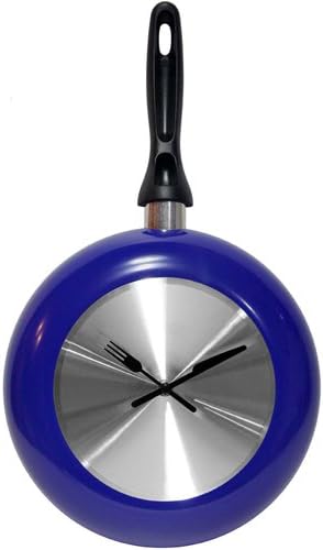 Amazon.com: Infinity Instruments Frying Pan Wall Clock - Silver : Home ...