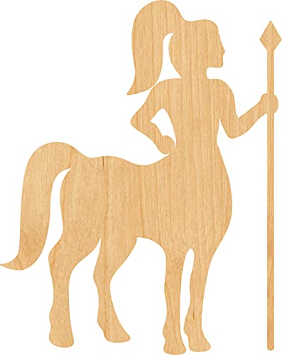 Amazon.com: Centaur Laser Cut Out Wood Shape Craft Supply - 4 Inch ...