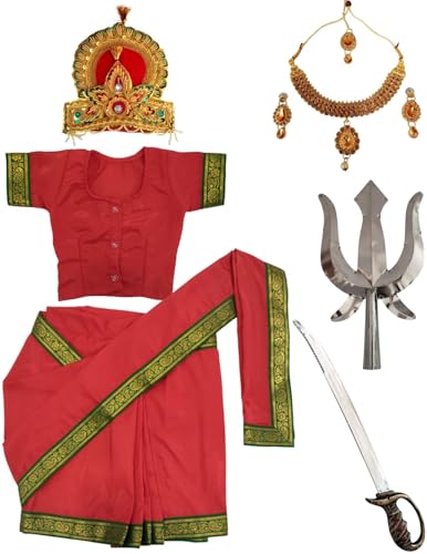 BookMyCostume Durga Mata Hindu Godess Devi Shera Wali Ma Girls Kids ...
