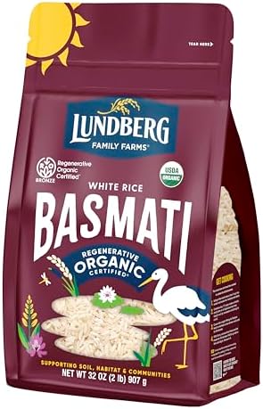 Amazon.com : Lundberg Basmati Rice, Long Grain White Rice - Non-Sticky ...