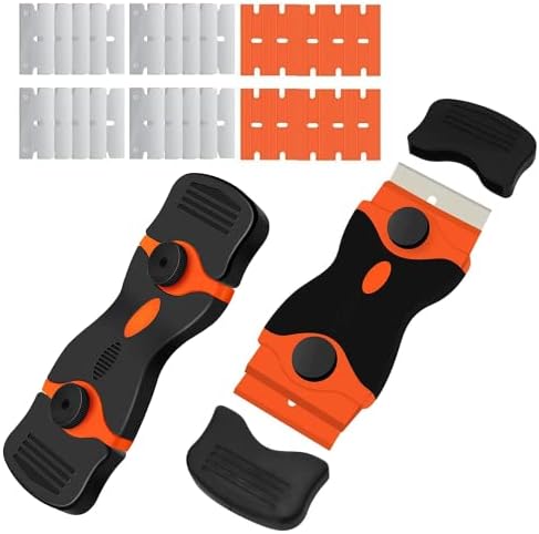 Plastic Razor Blades Scraper Tool - Wall Paint Remover with 16 Pcs ...