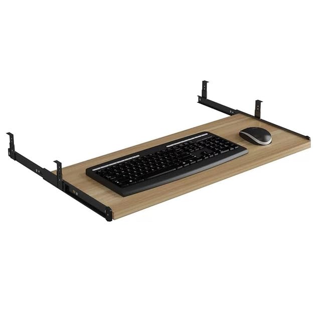 UniShop Heavy Duty Wooden Keyboard Tray for Table with Height ...