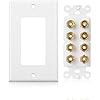 Amazon.com: Cable Matters Speaker Wire Wall Plate (Speaker Wall Plate ...