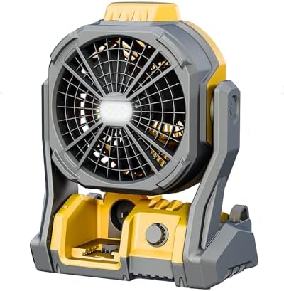 Amazon.com: HEINPRO Battery Operated Fan for Dewalt 20V Max Battery ...
