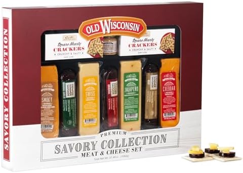 Amazon.com: Old Wisconsin Savory Collection 10 pc. Meat and Cheese ...