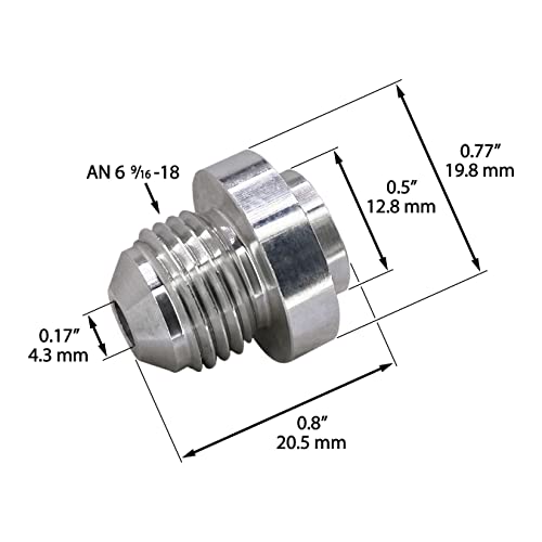 Snapklik.com : AN6 Weld On Bung Aluminum Male Flare Weldable Fuel Tank ...