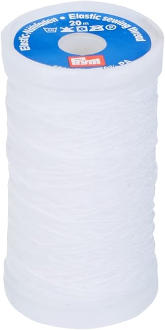 PRYM Elastic Sewing Thread - White + Free Shipping