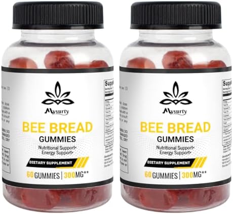 Amazon.com: Mysurty Bee Bread Gummies - Organi Jelly Honey Lemon Balm ...