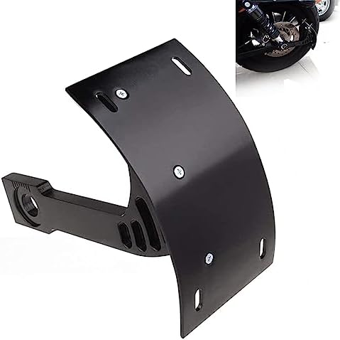 Amazon.com: SUNPIE Black Motorcycle Cured Vertical Side Mount Licese ...