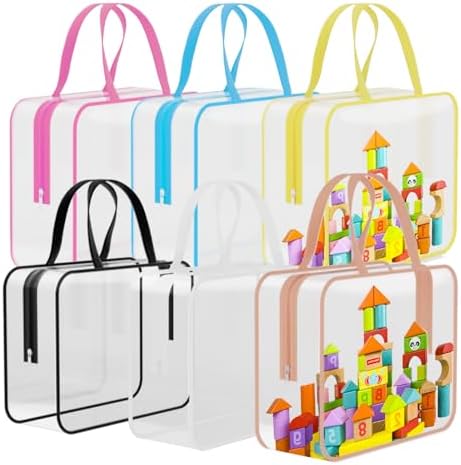 Amazon.com: 6 Packs Toy Storage Bags PVC Waterproof Organizers Toy Bags ...