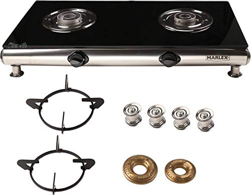 Marlex Royal Glass Top Gas Stove-3 Burner(Non Auto) : Amazon.in: Home ...