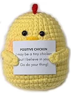 Amazon.com: WingToday Funny Positive Chicken Potato, 3 inch Knitted ...