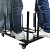 Amazon.com: Heavy Duty Vinyl Cart Mobile Rack 20 Roll Vinyl Rolling ...