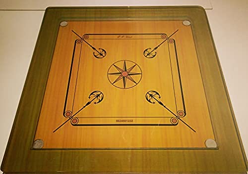 Buy Generic Glass Made Carrom Board - Classic Look, High Speed ...