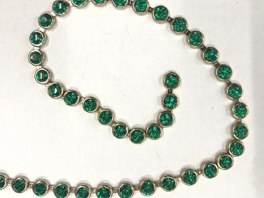 The Design Cart Teal Green Stone Metal Cup Chains- 6 mm Package of 1 ...