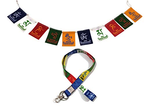 TickRight Tibetan Ladakh Prayer multicolor Flag and Hook long Key Chain ...