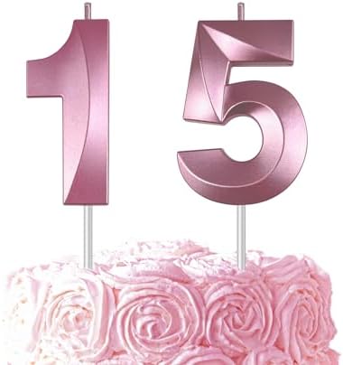 Amazon.com: Number Candle, 2.95 inch Birthday Candle 3D Cake Candle ...