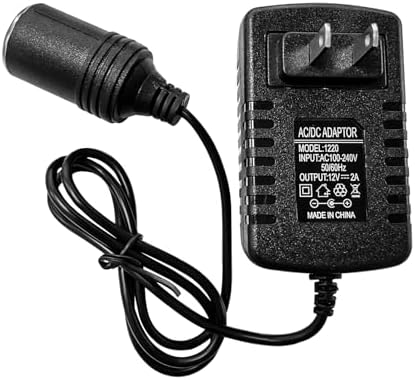Amazon.com: ALITOVE AC to DC Converter 12V 5A 60W 100-240V to 12V Car Cigarette Lighter Socket ...