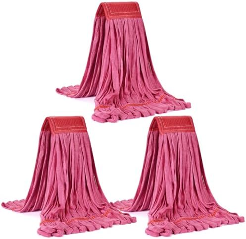 Amazon.com: Matthew Cleaning Microfiber Tube Mop(Large,Red,3Pack) Heavy ...