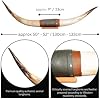Amazon.com: HAT MATE Authentic Large Chunky Real Bull Longhorn Leather ...