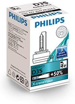 1x Philips D3S Xenon X-treme Vision Xenon Bulb 35W 42V 42403XVC1 ...