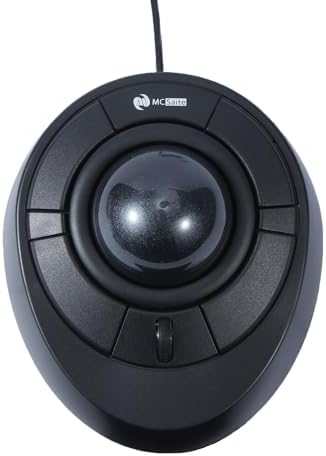 Amazon.com: MCSaite Wired Trackball Mouse with Scroll Wheel - Gray Ball ...