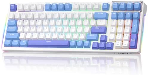 Amazon.com: RedThunder K95 Wireless Mechanical Keyboard, TFT Screen ...