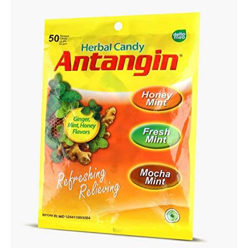 Amazon.com : Antangin Herbal Candy Ginger, Mint and Honey Flavors, 100 ...
