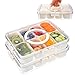 Amazon.com | ANPHSIN 2 pcs Portable Snack Box Container - Divided ...