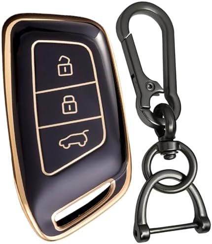 Keycept? Gold Line TPU Key Cover Compatible with MG Hector | Astor ...