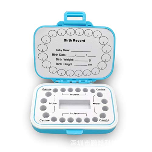 Baby Teeth Keepsake Box Kids Tooth Container Storage Holder Organizer ...