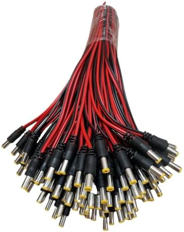 Amazon.com: QLXHBOT DC Power Pigtails Cable, 20Pcs DC 5.5 X 2.1 mm ...