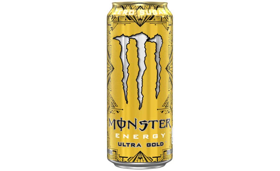 Buy Monster Energy Ultra Gold zero sugar 500ml (pack of 6 cans) Online ...