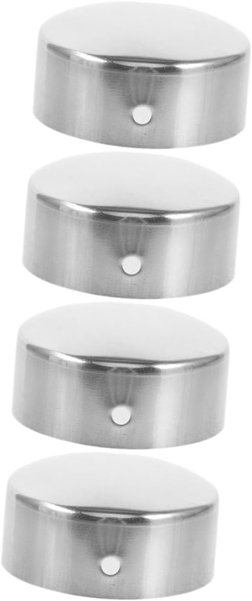 IWOWHERO 4pcs Handrail Tube Accessories Metal Stair Caps Hand Railing ...