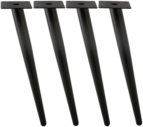 ALXEH Oblique Furniture Leg 28 Inch, Slant Tapered Metal Coffee Table ...