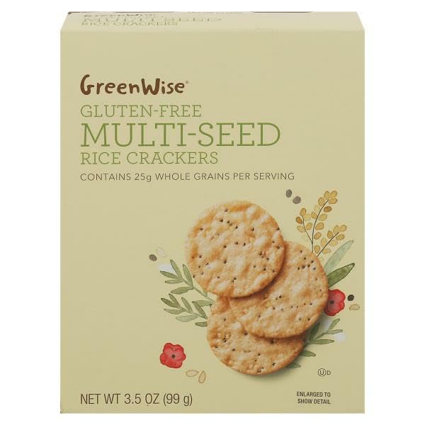 Amazon.com: Green-Wise Brown Rice Multi-Seed Crackers - 3.5 oz (99g)