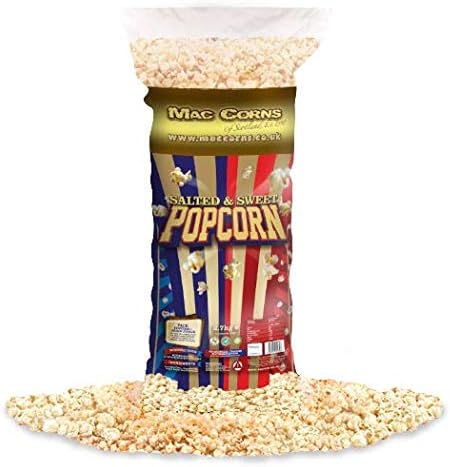 Mac-Corns Salted & Sweet Popcorn Mix, 2.7kg Bulk Pack, Traditionally ...