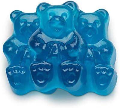 Amazon.com: Beulah's Blue Raspberry Gummy Bears, 2 Pound Package, 260 ...
