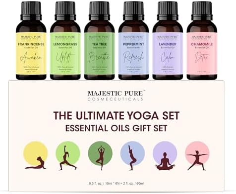Amazon.com: Majestic Pure, Yoga Essential Oil Gift Set | 100% Pure ...