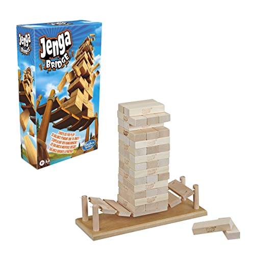 Snapklik.com : Hasbro Gaming Jenga Bridge Wooden Block Stacking ...