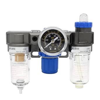 AC2000 1/4Inch Pressure Regulator Gauge Air Compressor Filter Oil ...