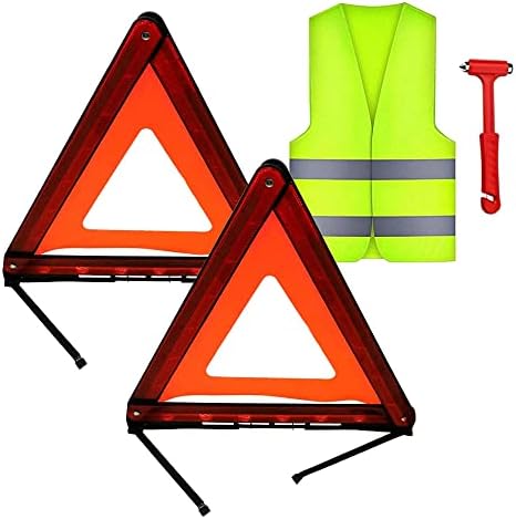 Safety Warning Triangles Kit, 4 In 1 Emergency Warning Car Breakdown ...