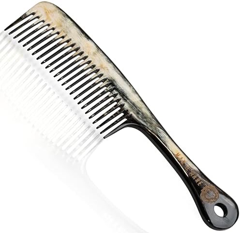 Amazon.com : Natural Buffalo Horn Anti-Static Handmade Pocket Comb ...