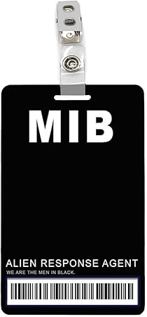 Amazon.com : MIB Men in Black ID Badge PVC Cosplay : Office Products