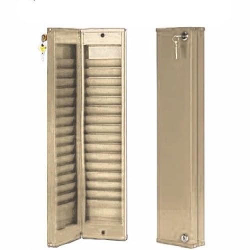 Snapklik.com : Model Custom30 Locking Steel ID Badge Card Rack For Security